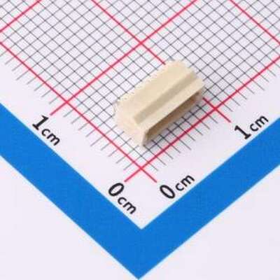 XDWF-1015WT-06P 线对板针座 WAFER PH1.0MM 6PIN带锁卧式贴板座