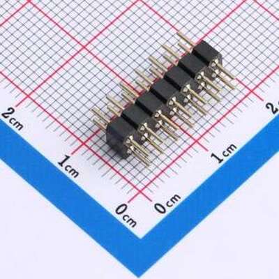 X5521WV-2x07-C35D35-1000 排针 2x7P 间距:2.54mm 方针 插件,P=2