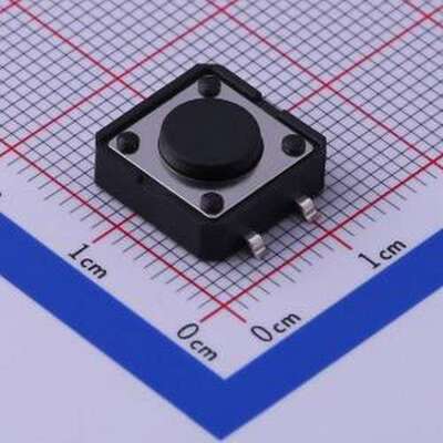 TS-1003S-04526 轻触开关 12*12*4.5mm 立贴 轻触开关 SMD,12x12m