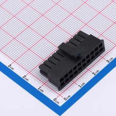 ZX-MX3.0-2-10P-HGJK 胶壳(线对板/线对线) 2x10P 3mm P=3mm