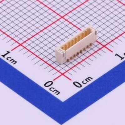 X0800WRS-08HF-LPV01 线对板针座 1x8P 间距:0.8mm 卧贴 SMD,P=0.