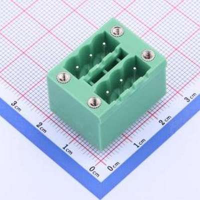 KF2EDGKVHM-5.08-2*3P 插拔式接线端子 螺丝固定 5.08mm 插件,P=5