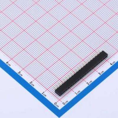 CSFA101-2002A001R1AC 排母 1x20P 间距:2mm 直插 插件,P=2mm