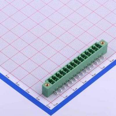 DB2ERM-3.81-14P-GN 插拔式接线端子 3.81mm 1x14P 排数:1 每排P