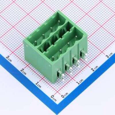 JL2EDGKRCH-50804G01 插拔式接线端子 2x4P 5.08mm 弯插,P=5.08mm