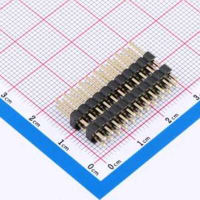 X6522WV-2x11H-C60D30-E80 排针 2x11P 间距:2.54mm 方针 插件,P=