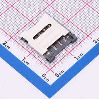 MICRO-SIM-006-H15 SIM卡连接器 翻盖式 MicroSIM卡 卡座 SMD