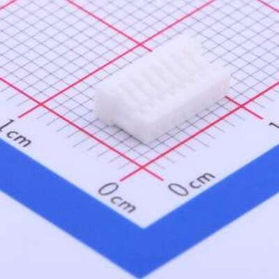 A1001HB-08PN0WNPN20G 胶壳(线对板/线对线) 1mm 1x8P 白色 P=1mm