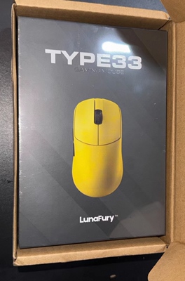 现货Lunafury TYPE33轻量化游戏电竞办公无线鼠标CS luna33 EVO