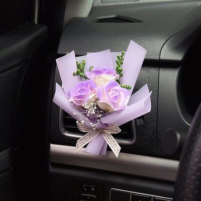 车内花束出风口装饰品车