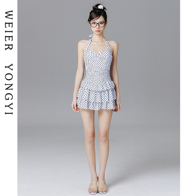 泳衣女性感挂脖露背聚拢显瘦温泉