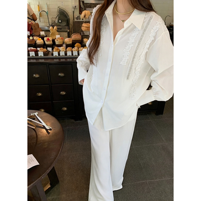 诺华NovaBloom-+松紧高腰阔腿休闲裤套装(大货不收版)KLY3612099