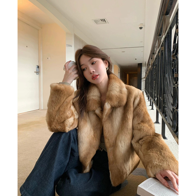 诺华NovaBloom-皮草外套（含100兔毛）(大货不收版速发)HMXZ36279