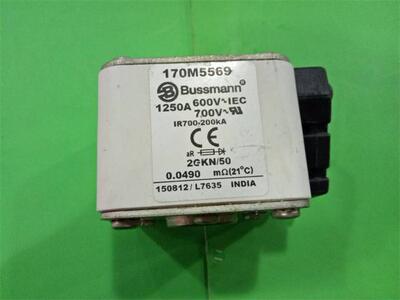 170M5569 快速熔断器美国BUSSMANN原装保险丝1250A 700VAC全新