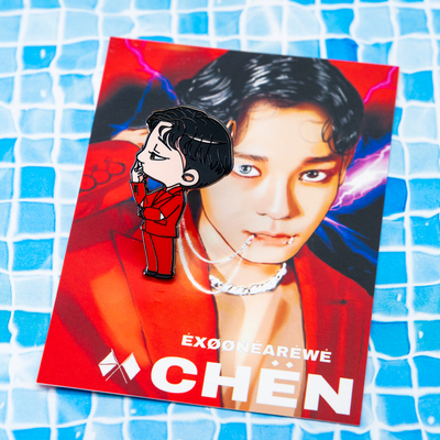 EXO金钟大obsession卡通金属徽章