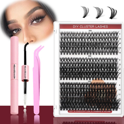 亚马逊diy lashes睫毛延长套装欧美假睫毛30d/40d热熔大容量