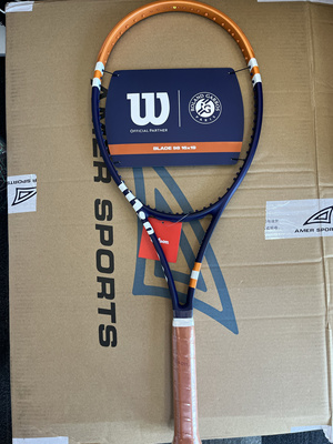 Wilson威尔胜2022法网blade 98 V8 网球拍专业拍全碳素 RG网球拍