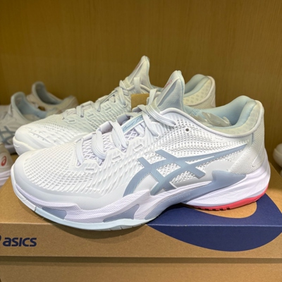 Asics亚瑟士网球鞋女2026夏款COURT FF 3白蓝色户外全能型球鞋女