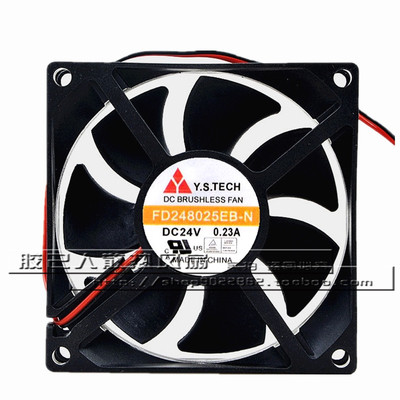 全新Y.S.TECH 元山 FD248025EB-N 24V 0.23A 8CM 8025变频器风扇