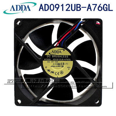 ADDA 9025/9225 9CM AD0912UB-A76GL 12v 0.30A 投影机 机箱 风扇