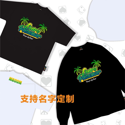 巴西BrazilStylexKeepingGear联名Funky男女同款宽松长袖黑白短袖