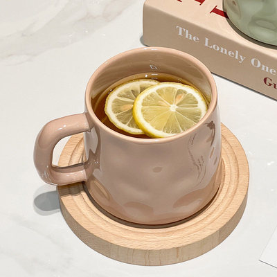 高颜值陶瓷杯马克杯家用喝水杯带勺子办公室情侣水杯奶fufu咖啡杯