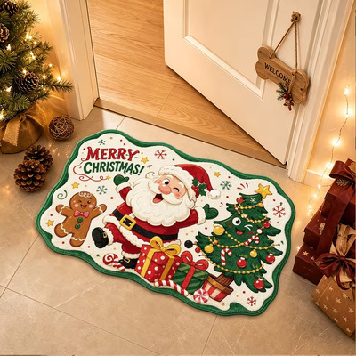 Christmas decoration floor mat, foyer imitation carpet, bat