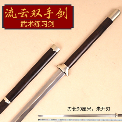 流云双手剑武术练习剑半硬剑