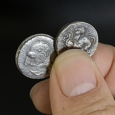 复古希腊币硬币凯尔特半得拉