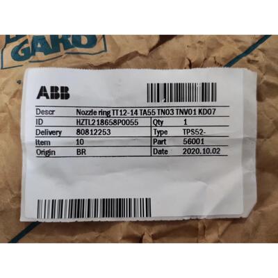 ABB TPS52 56001 43.85㎝2 TT12-14 TA55 TN03 增压器喷嘴环