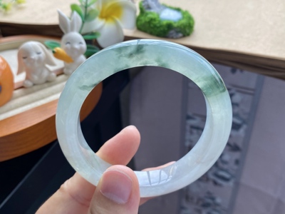 5.23批4718号55.5-11.7-9.1！水墨飘花镯！手镯里的水墨江南！