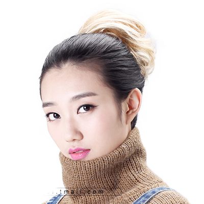 娇滴滴假发发包大款高道姑头时尚