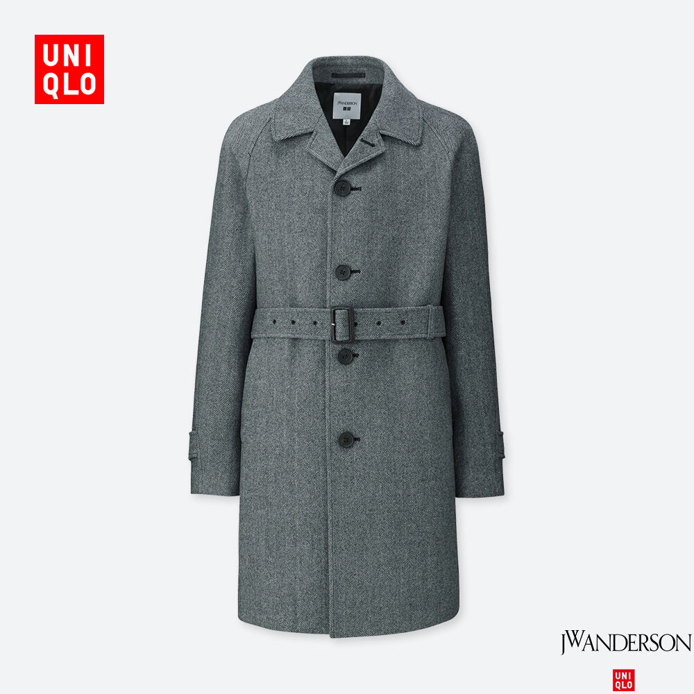优衣库 UNIQLO 优衣库 J.W.ANDERSON合作款 403202 男士羊毛混纺大衣多少钱-什么值得买