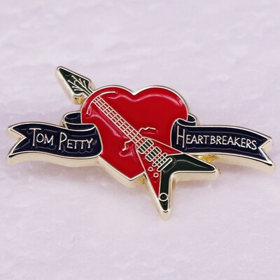 Tom Petty and the Heartbreakers 摇滚乐队金属徽章胸针配饰Pins