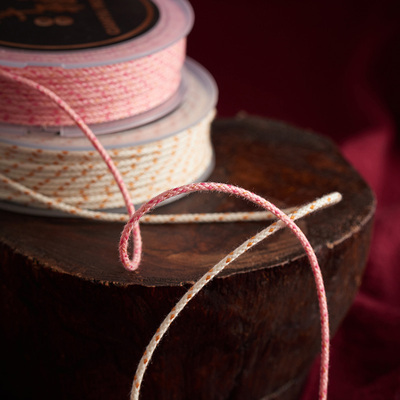 芊雅曼波涤棉包芯双色1.5-1.8mm棉绳棉线星月金刚百香串珠绳