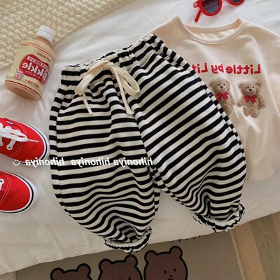 卫裤夏季运动长裤宝宝百搭哈伦裤