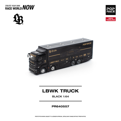 [预售]1/64POPRACE LBWK黑金车队系列 合金汽车模型