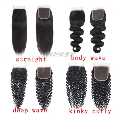 humanhairlaceclosure发块假发