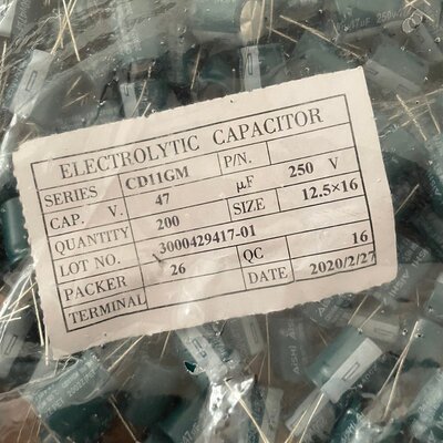 议价250v47uf艾华AISHI电解电容高频低阻长寿命125可维修