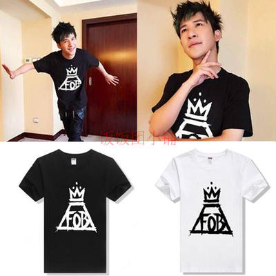 大张伟同款衣服印花短袖