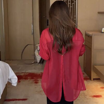夏季小众防晒衬衫外套薄款衬衣2026设计长袖新款雪纺上衣防晒