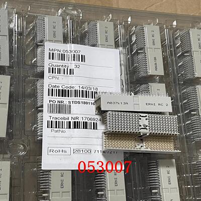 原装ERNI连接器 354142插座CPCI母座A型J1带屏蔽110Pin弯母5*22针