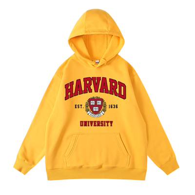 美国大学连帽加绒卫衣