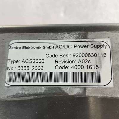 议价Zentro Elektrok GmbH电源 ACS20