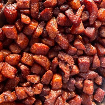 肥肉脆哨贵州地方特色小吃贵阳脆哨 猪油渣 做肠旺粉糯米饭油辣椒