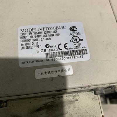 VFD550B43C 台达变频器 工业工控调速设备 自动化配件议价维修