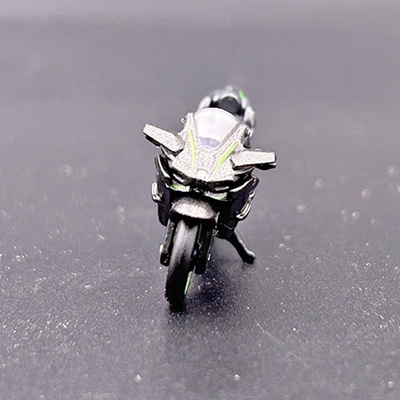 川崎H2R模型1/64小比例合金摩托车模型机车仿真静态摆件袖珍玩具