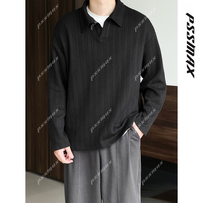 麦穗条纹格pssmax慵懒衬衫卫衣