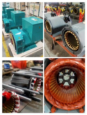 50.75.100.120.150.200.250kw无刷发电机铸铁前/后盖配件规格齐全