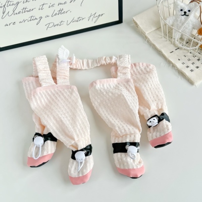 狗狗透气春秋外出防脏鞋套